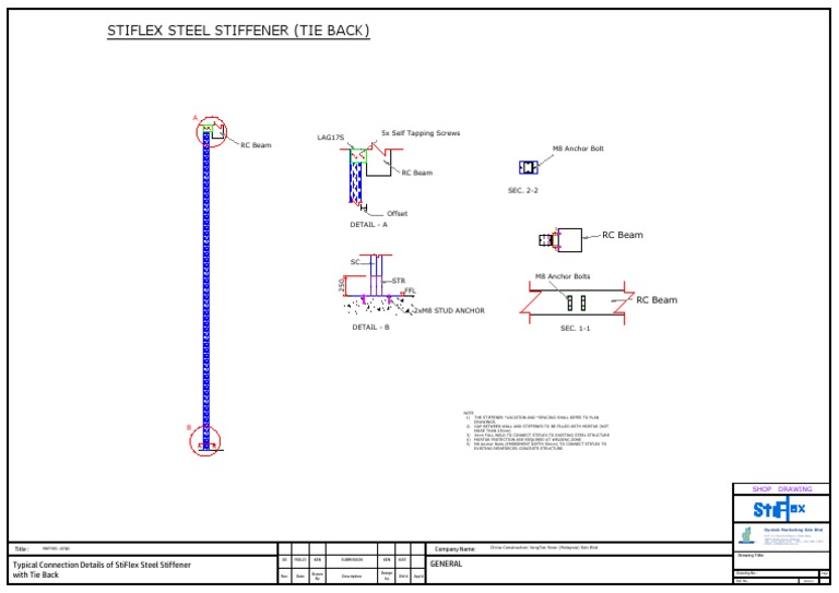 StiFlex Stiffener Connection Details | PDF | Materials | Mechanical ...