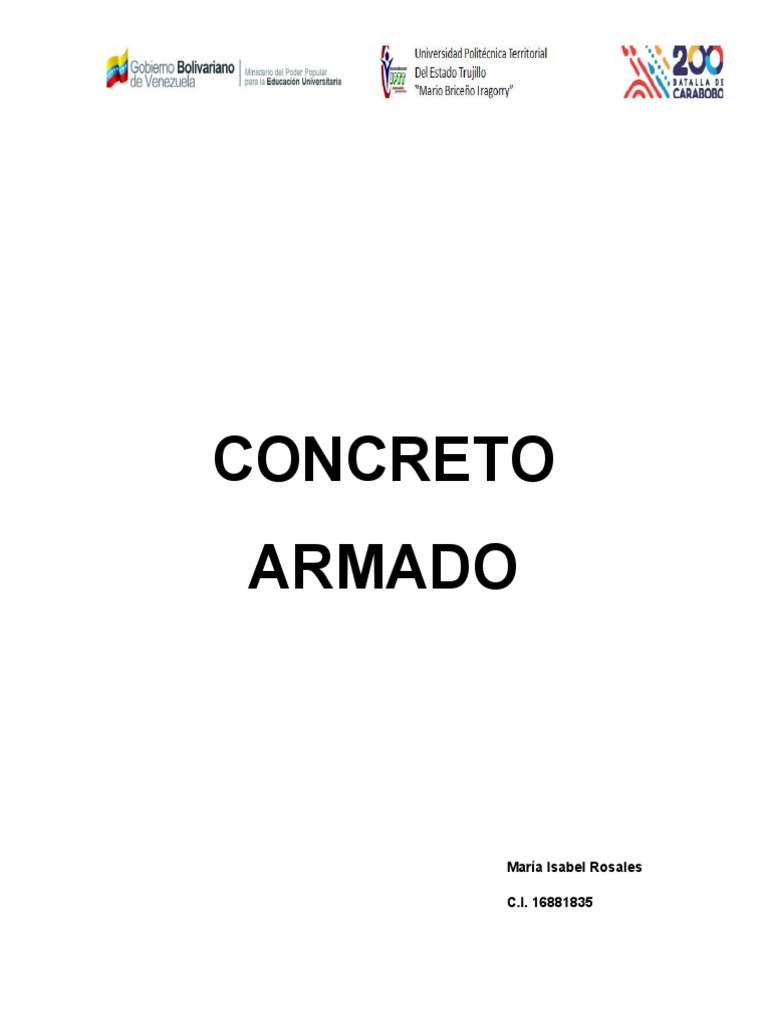 Concreto Armado Tema I | PDF | Concreto reforzado | Hormigón