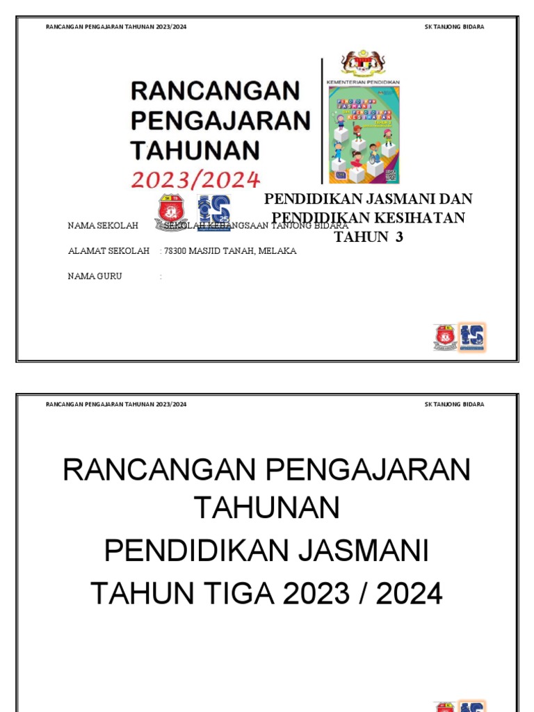 RPT PJPK Tahun 3 2023 - 2024 | PDF