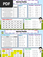 Grade 4 Mental Maths Worksheet 2 PDF | PDF