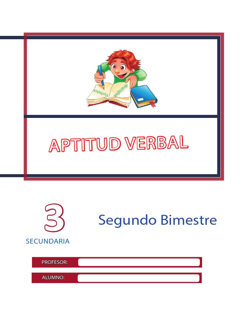 Aptitud Verval 3ro IIB | PDF | Inferencia | Razonamiento inductivo