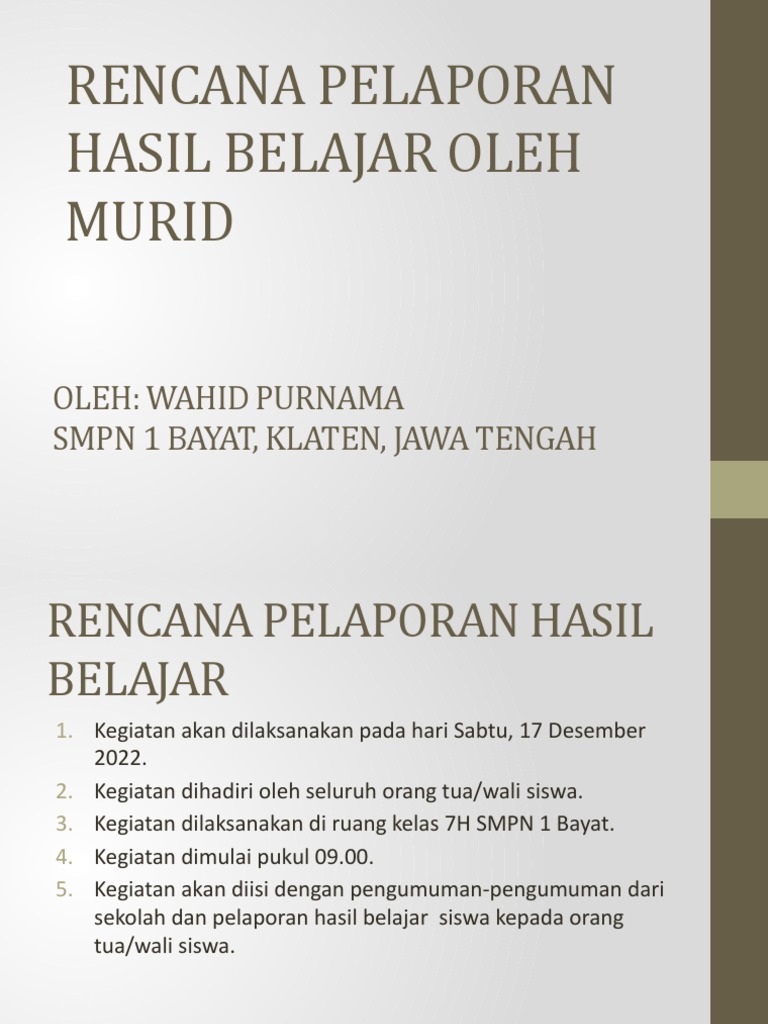 Aksi Nyata Pelaporan Hasil Belajar Siswa | PDF | Kesehatan Holistik