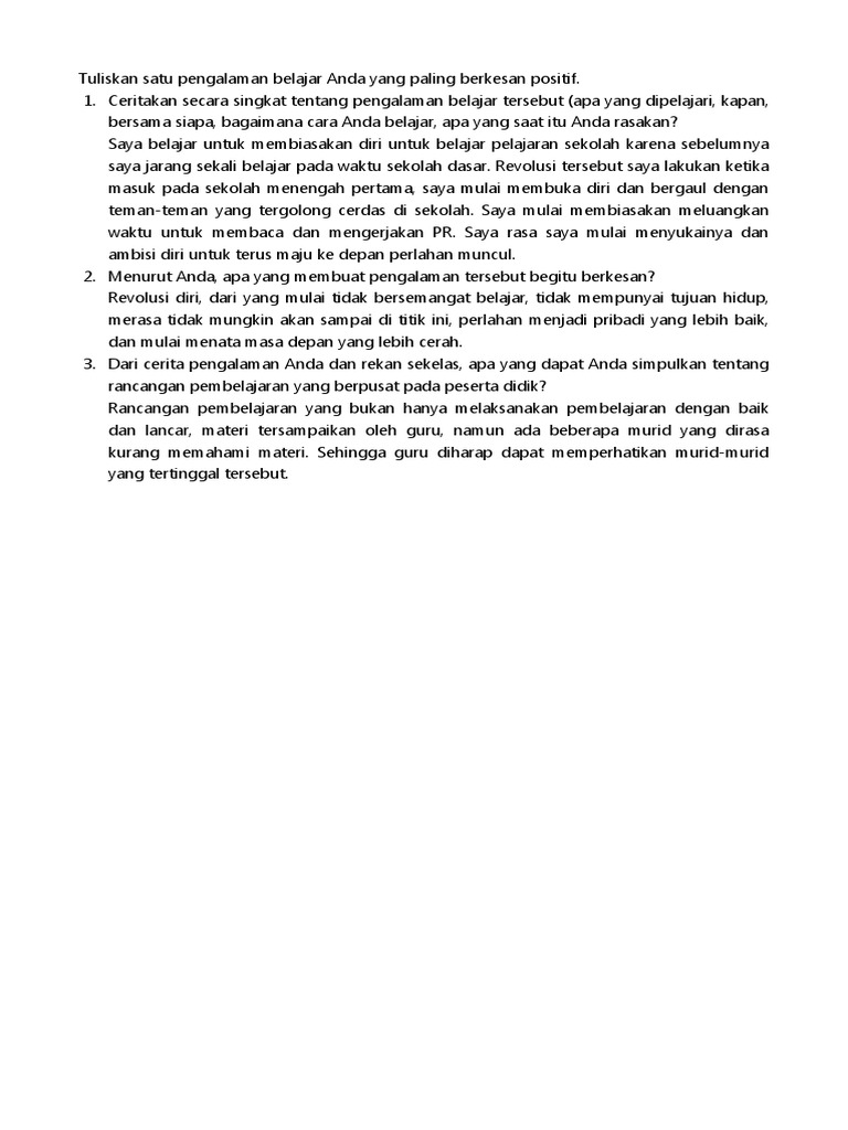 Topik 1 Mulai Dari Diri | PDF