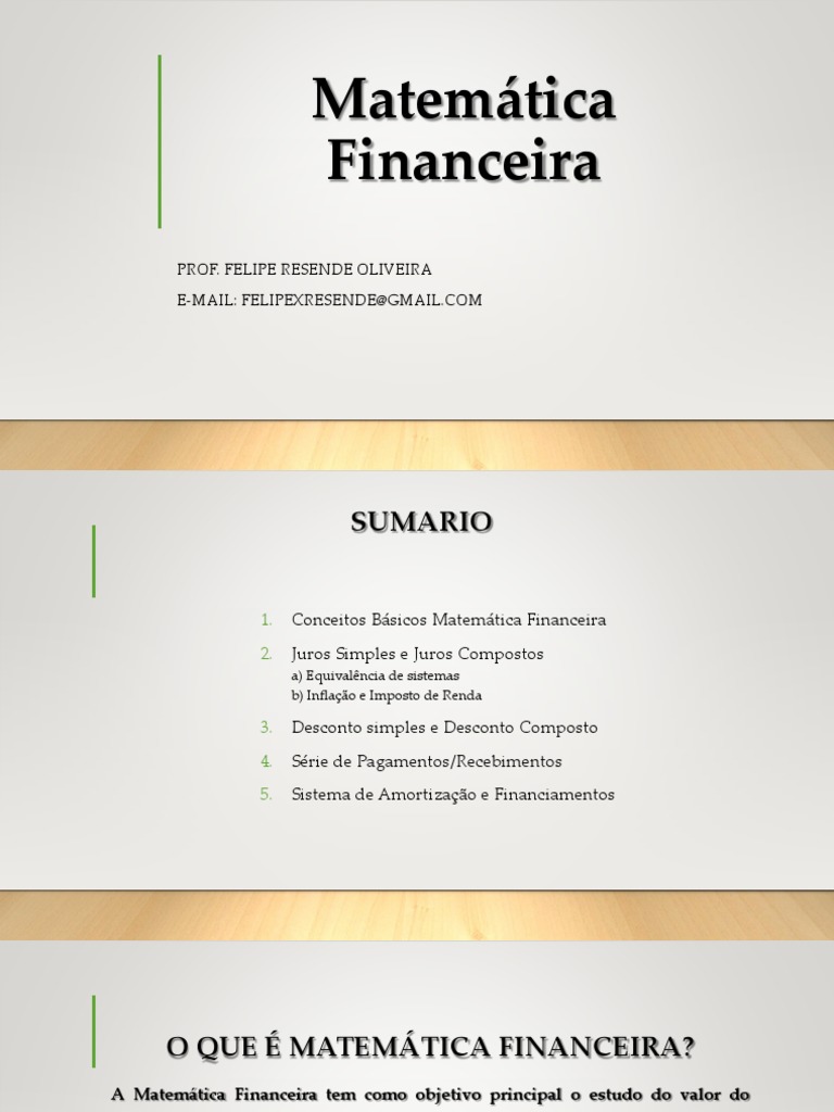 Matematica Financeira | PDF