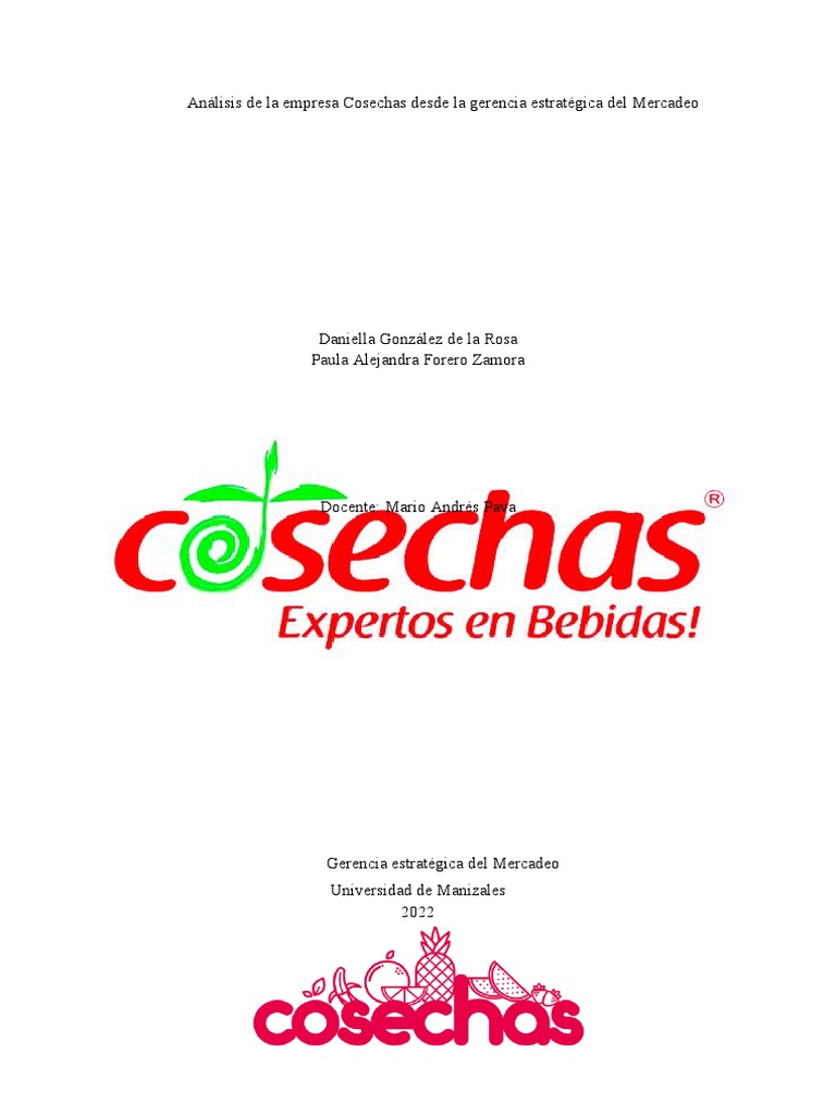 Análisis Estrategia de Cosechas | PDF | Marca | Marketing