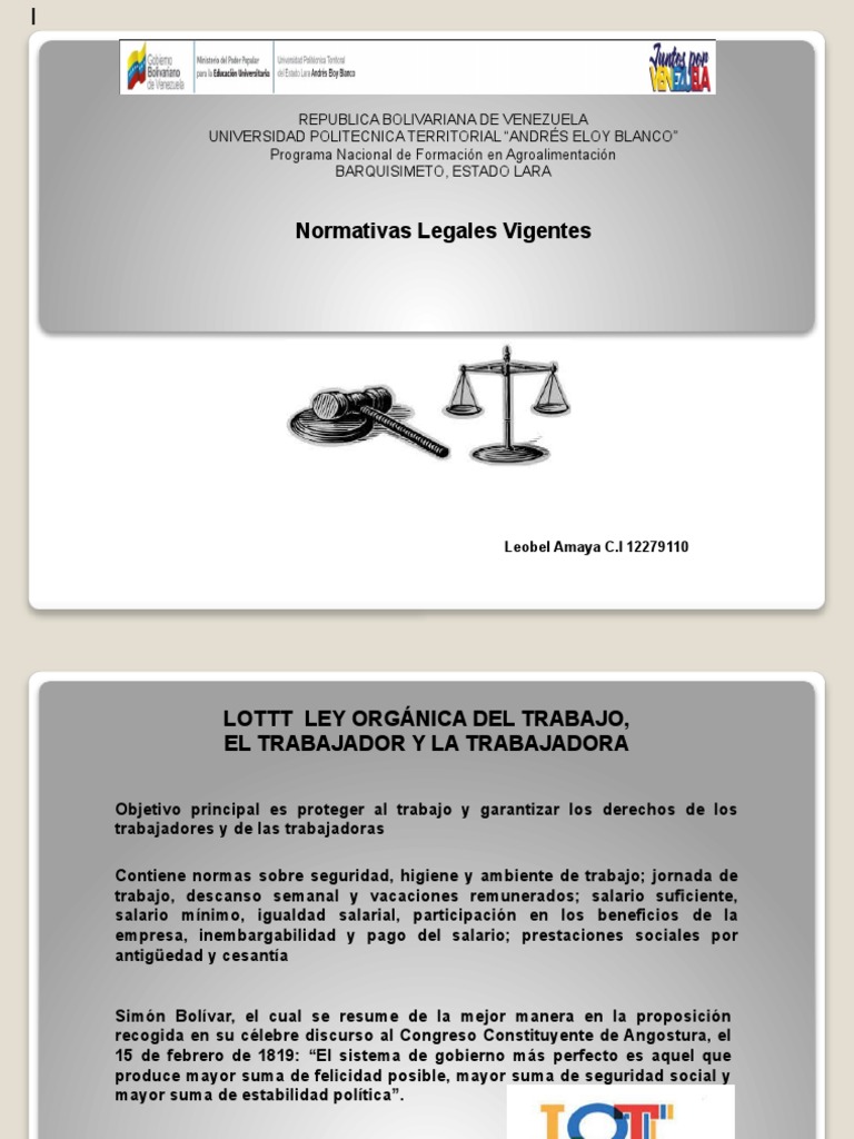 Normativas Legales Vigentes | PDF | Seguridad y salud ocupacional | Salario