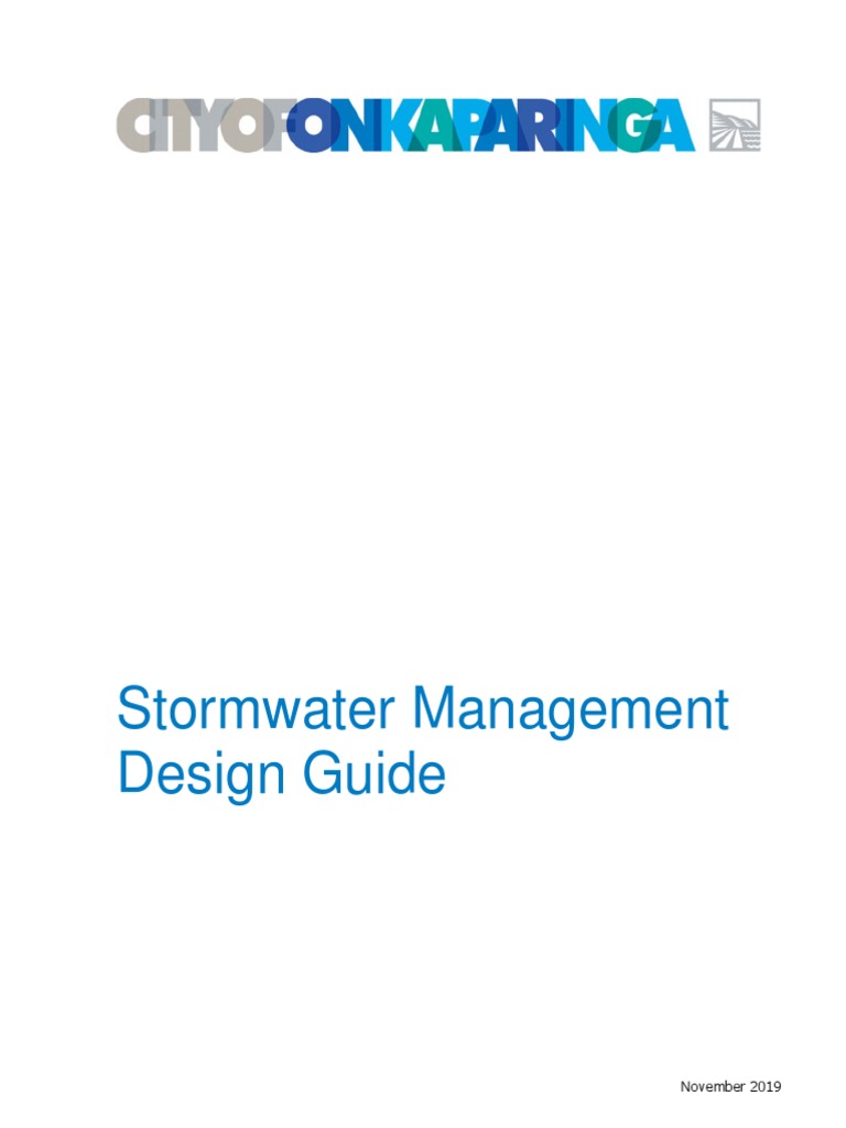 Stormwater Management Design Guide | PDF | Storm Drain | Stormwater