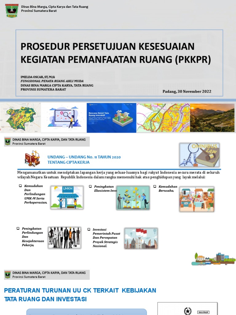 Prosedur Kesesuaian Kegiatan Pemanfaatan Ruang (KKPR) | PDF