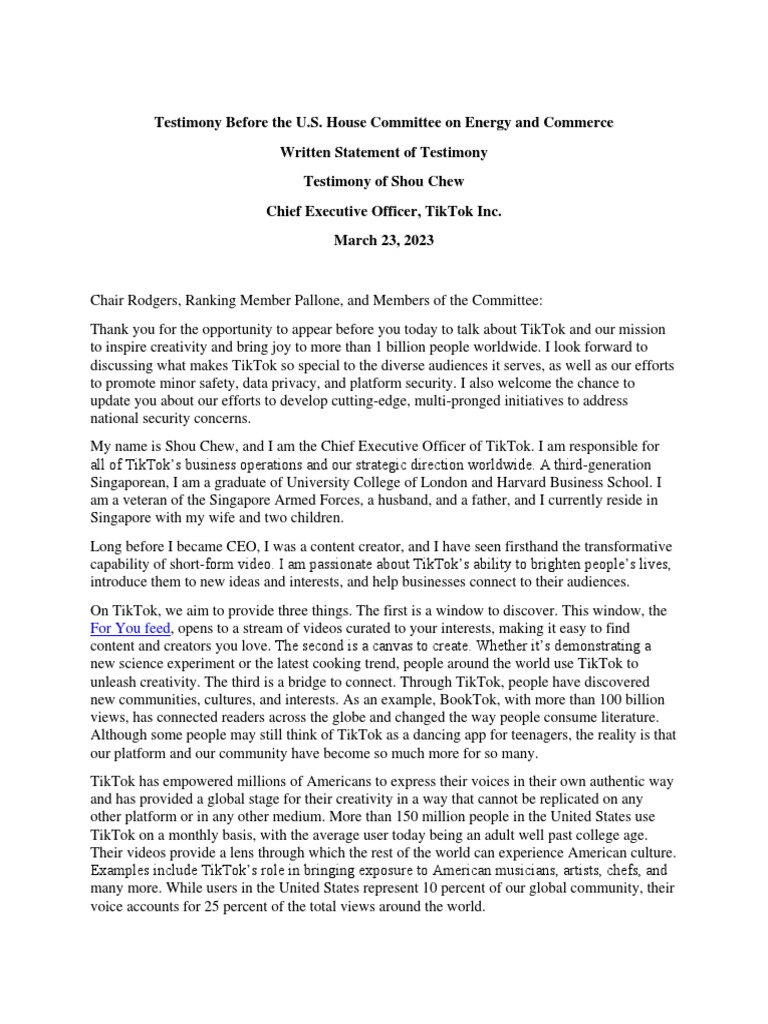 HHRG 118 IF00 Wstate ChewS 20230323 | PDF | Privacy | Cloud Computing