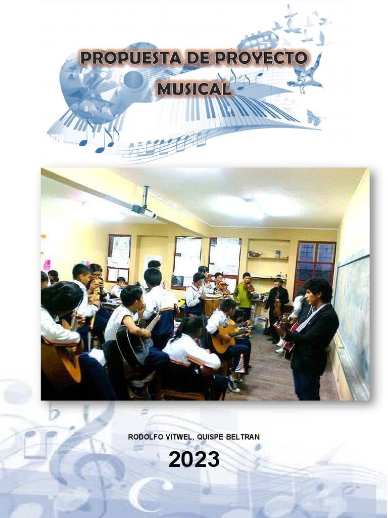 Propuesta de Proyecto Musical | PDF | Aprendizaje | Canto
