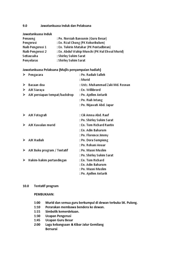 Tentatif Kemerdekaan | PDF