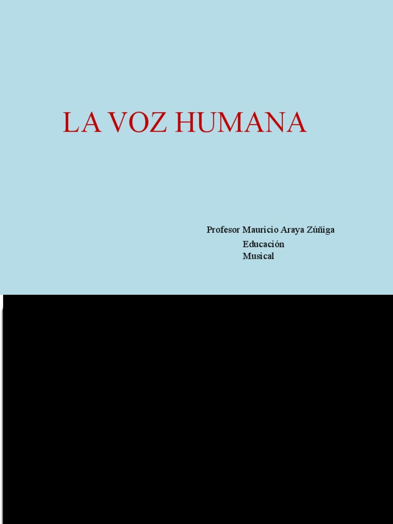 La Voz Humana | PDF