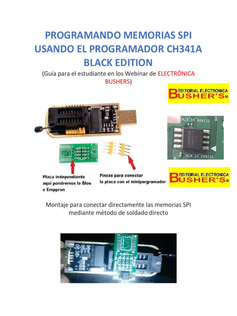 Programación de Memorias SPI con CH341A | PDF | Youtube | Informática