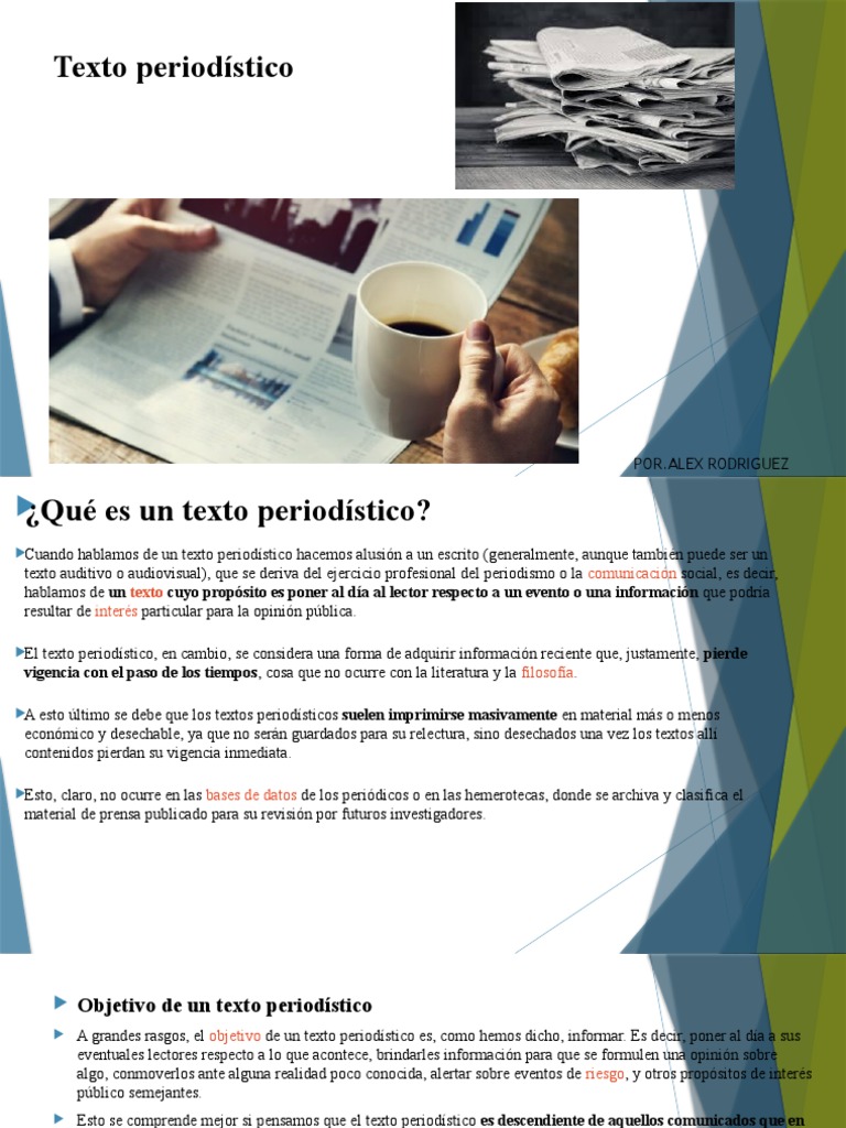 Texto Periodístico | PDF | Temblores | Periodismo