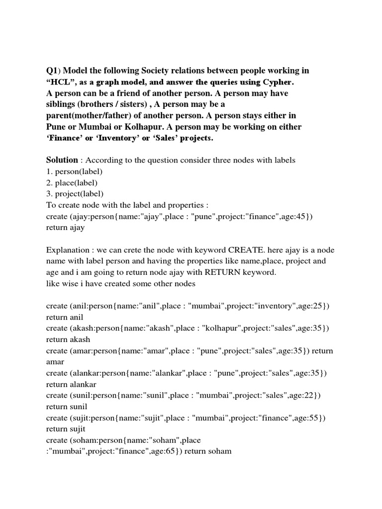 Mongodb and Neo4j Practicals | PDF | Data Management | Information Science