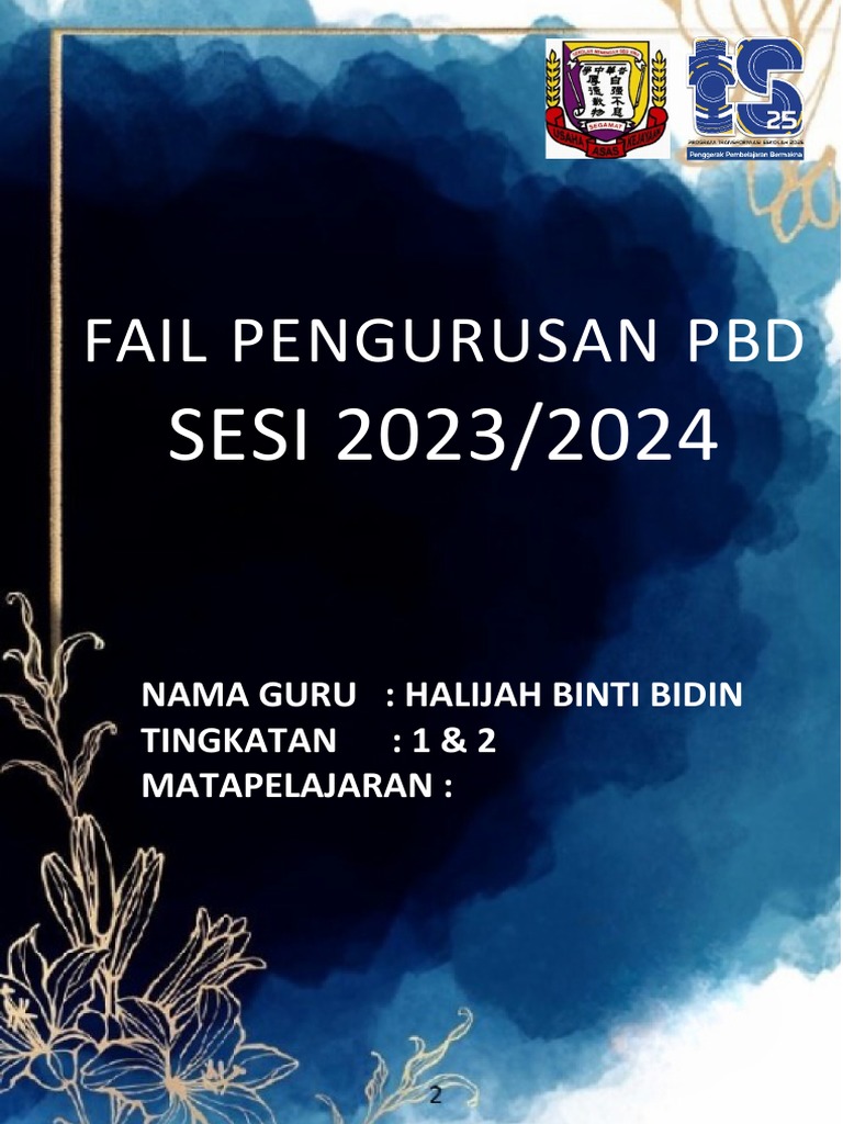 Fail Pengurusan PBD 2023 | PDF