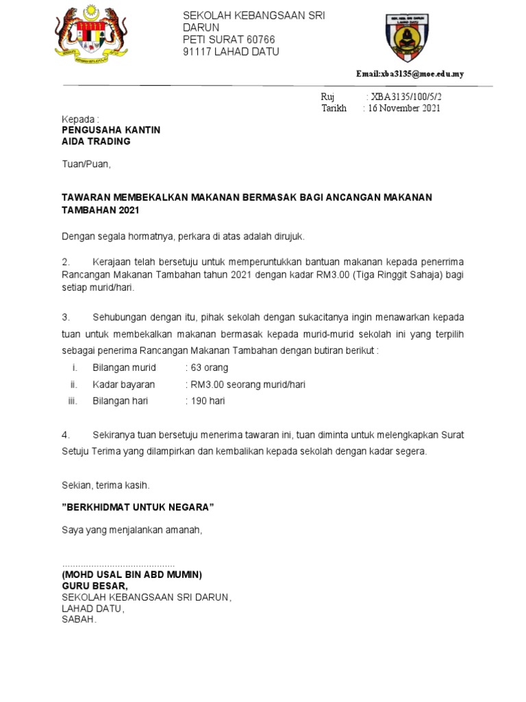 Surat Tawaran RMT | PDF