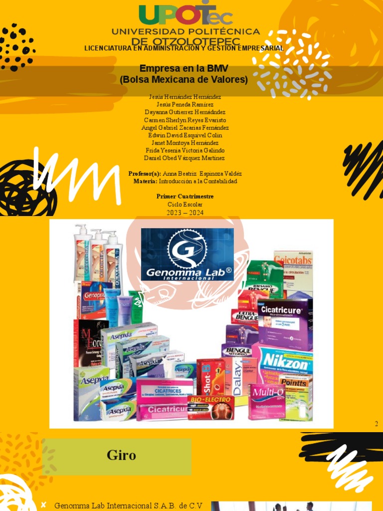 21-03-23 Genomma Lab Expo | PDF | México | Bolsa