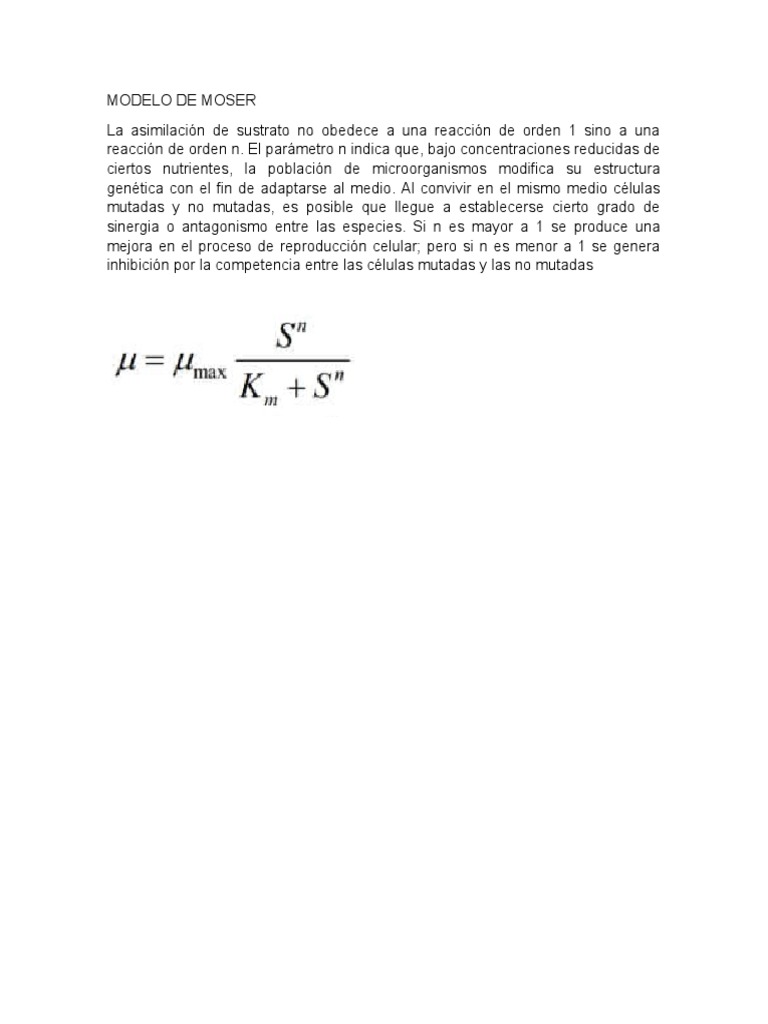 Modelo de Moser | PDF | Biología Celular) | Metabolismo