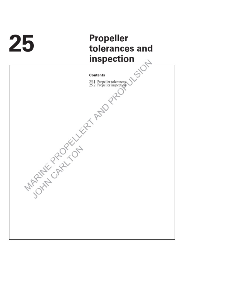 Propeller Tolerances and Inspection - John Carlton PDF | PDF ...