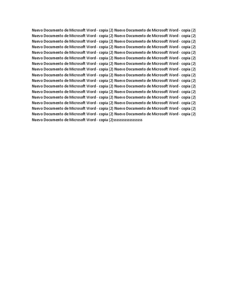 Documento Incompleto Repetido | PDF