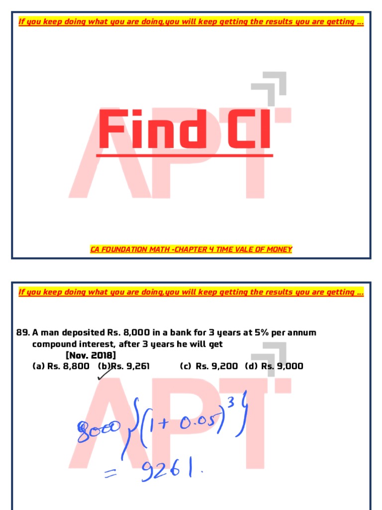 DPP 3 TVM - 230317 - 142646 | PDF | Interest | Compound Interest