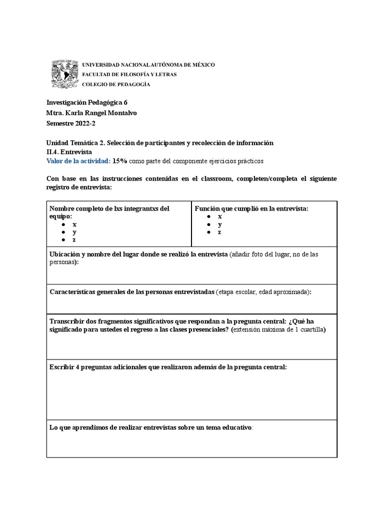 Ejercicio Práctico 2. Entrevista | PDF | Crecimiento personal y profesional