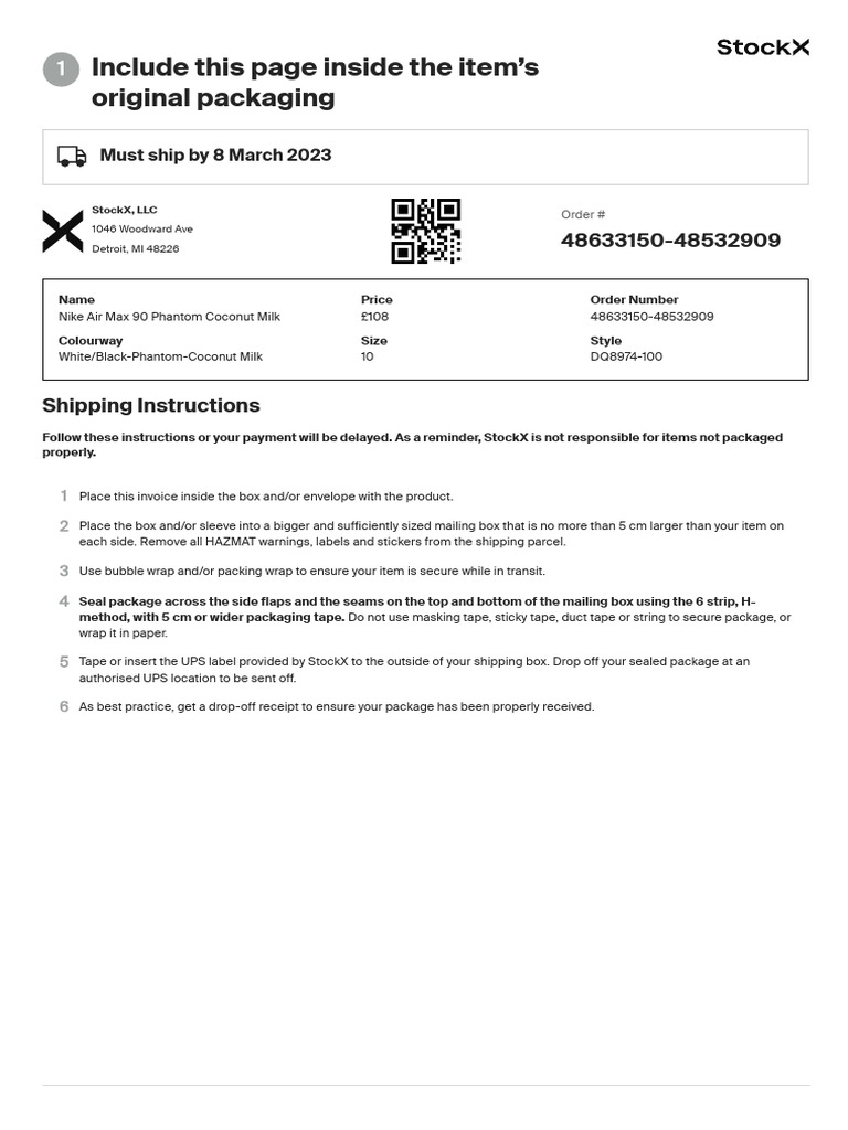 StockX Document (072 PDF | PDF