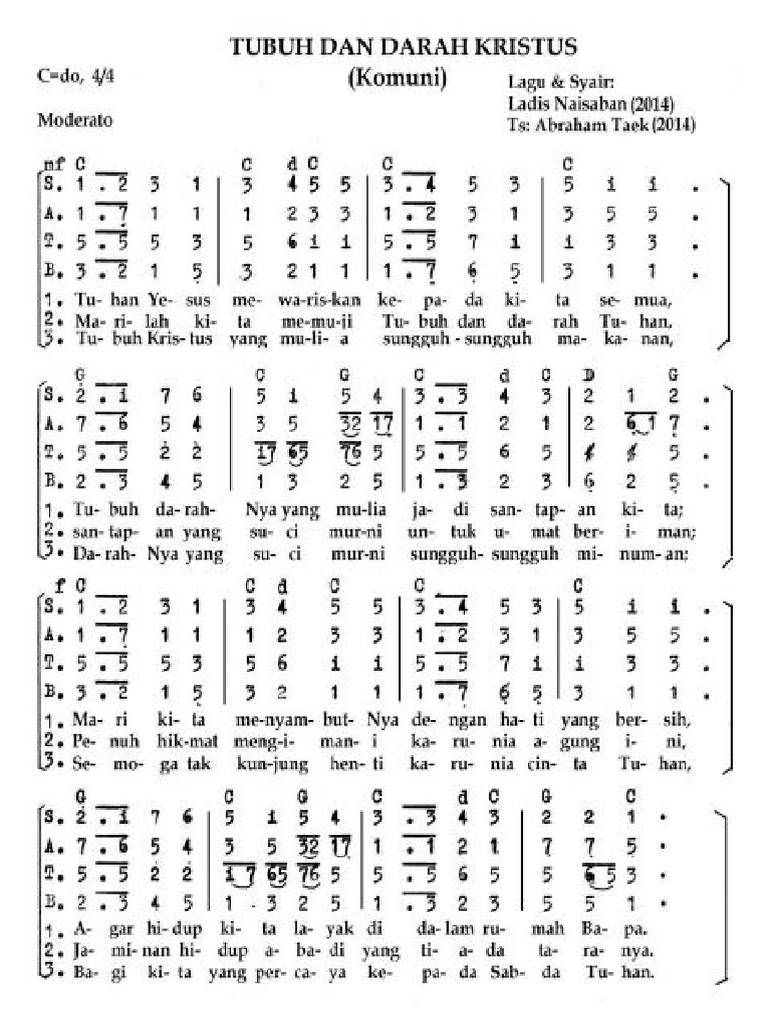 Tubuh Dan Darah Kristus 1 PDF | PDF