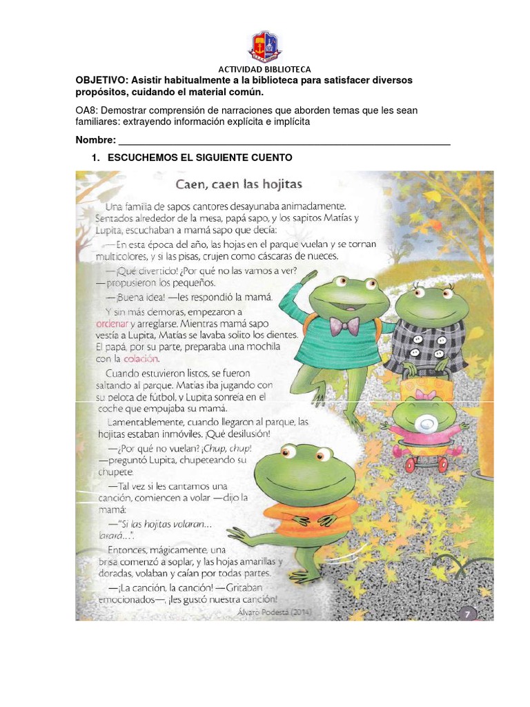 Comprensión Lectora Primero Pdf