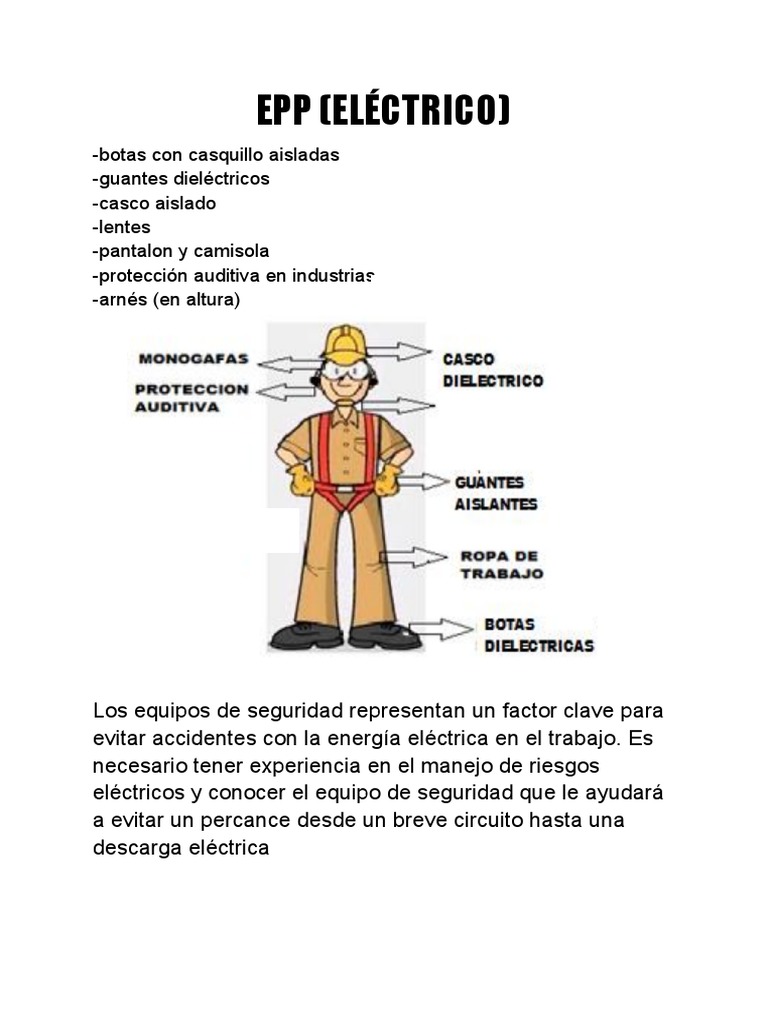 Equipos de seguridad eléctrica EPP | PDF