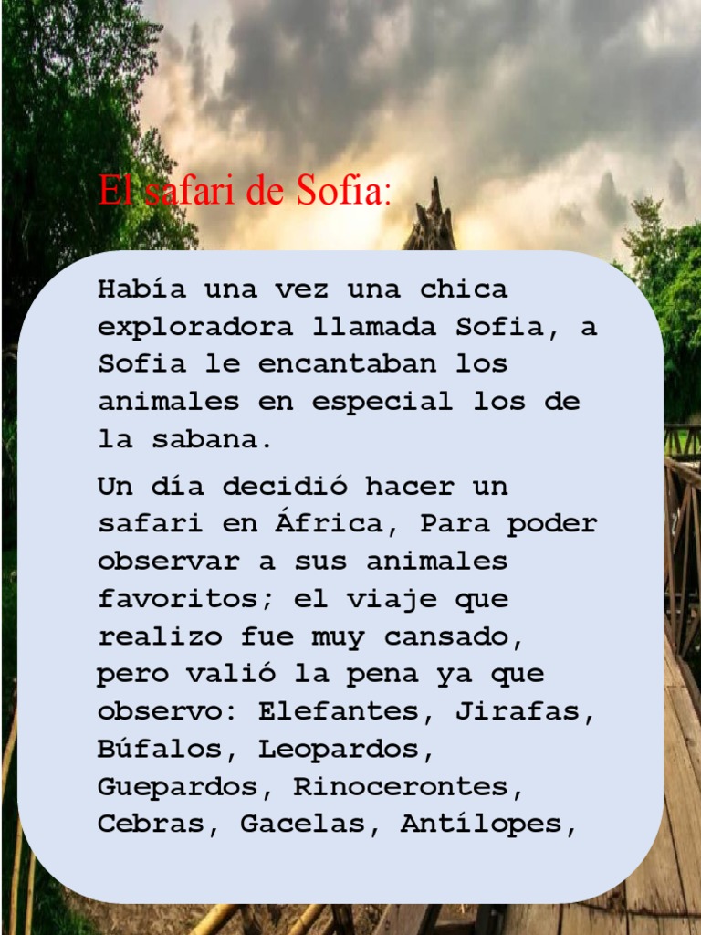 El Safari de Sofia | PDF