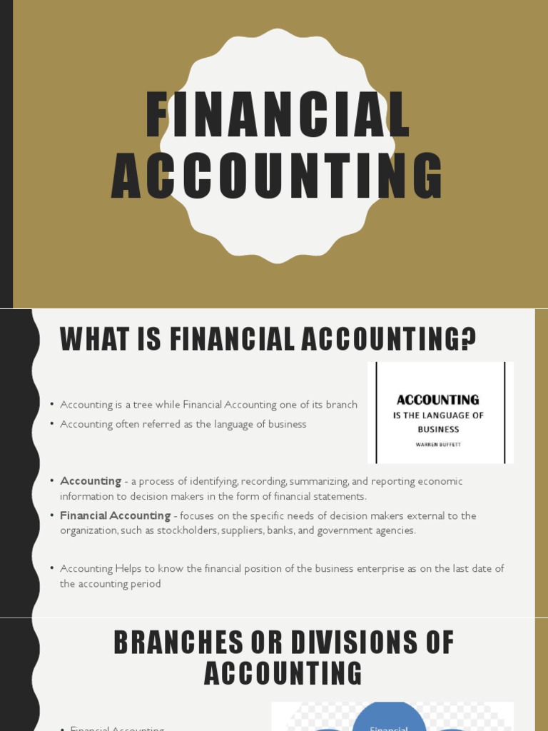 Overview of Financial Accounting Basics | PDF | Debits And Credits ...