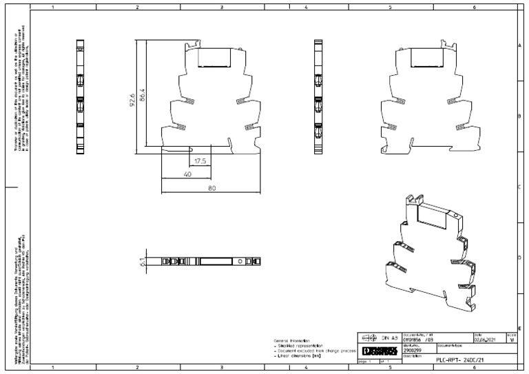 PXC 2900299 04 PLC-RPT-24DC-21 2D PDF | PDF