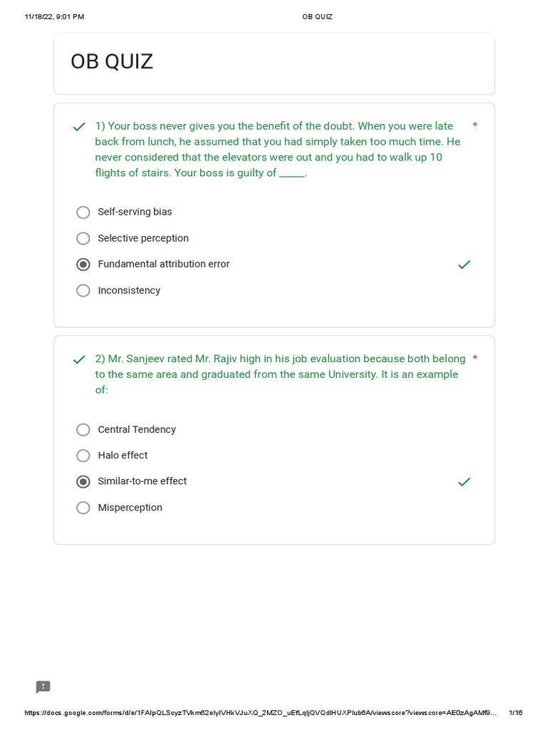 Ob Quiz | Download Free PDF | Communication | Motivational