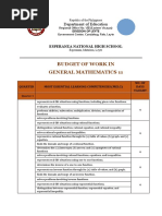 Division Contextualized Curriculum Matrix | PDF | Teachers | Curriculum