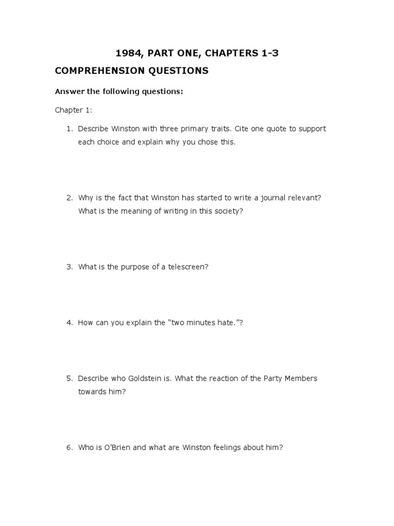 Lit 4 Student Guide Questions Part 1 CHP 1 2 3 | PDF | Politics ... Lit 4 Student Guide Questions Part 1 CHP 1 2 3 | PDF | Politics ...