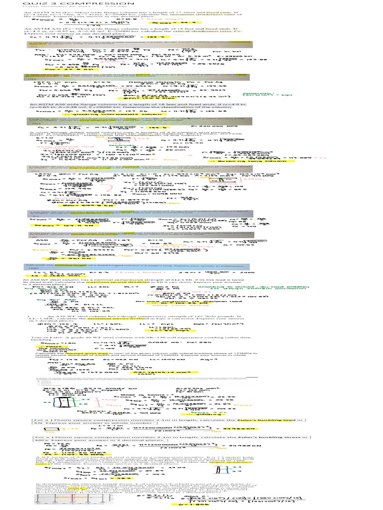 Quiz 3 Compression | PDF