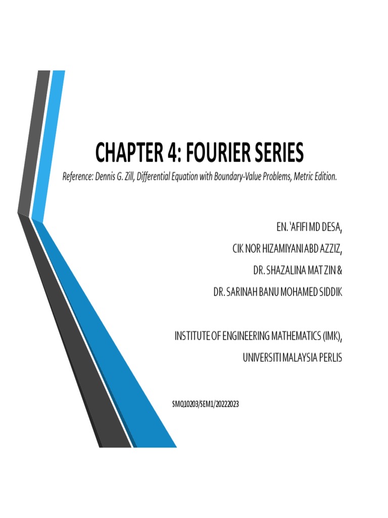 Chapter 4 Pdf Trigonometric Functions Fourier Series