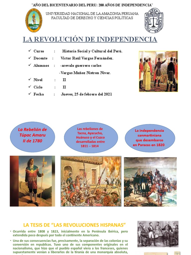 Revolución de Independencia. | PDF | Perú | América del Sur