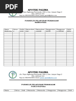 Form Blanko Surat Pesanan Apotek | PDF