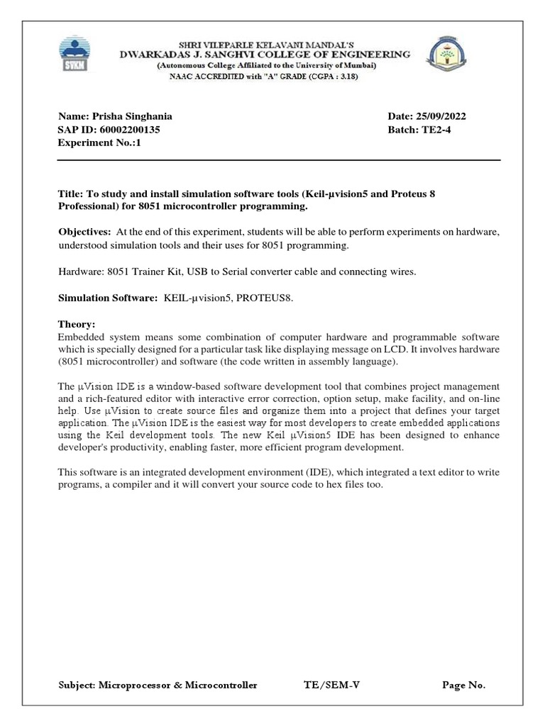 Exp-01 | PDF | Microcontroller | Library (Computing)