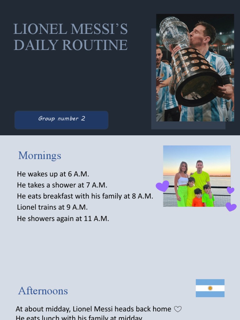 Lionel Messi's Daily Routine | PDF | Wellness