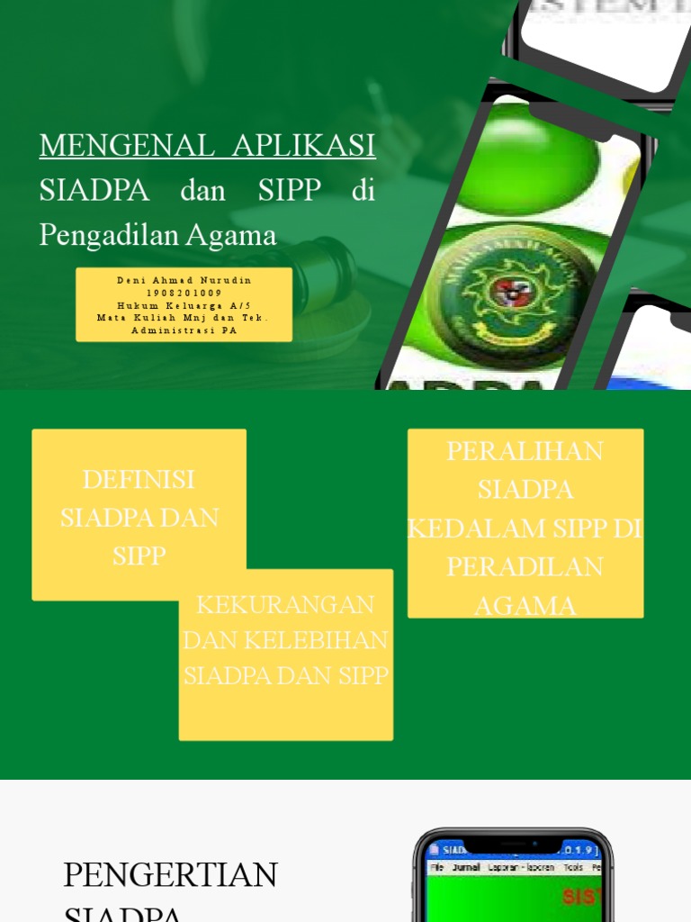 APLIKASI SIADPA Dan SIPP Di Pengadilan Agama | PDF