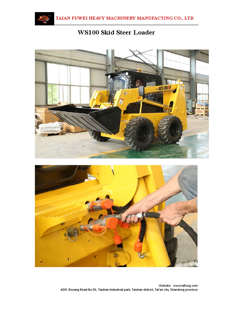 Quotation For WS100 Skid Steer Loader | PDF | Loader (Equipment ...