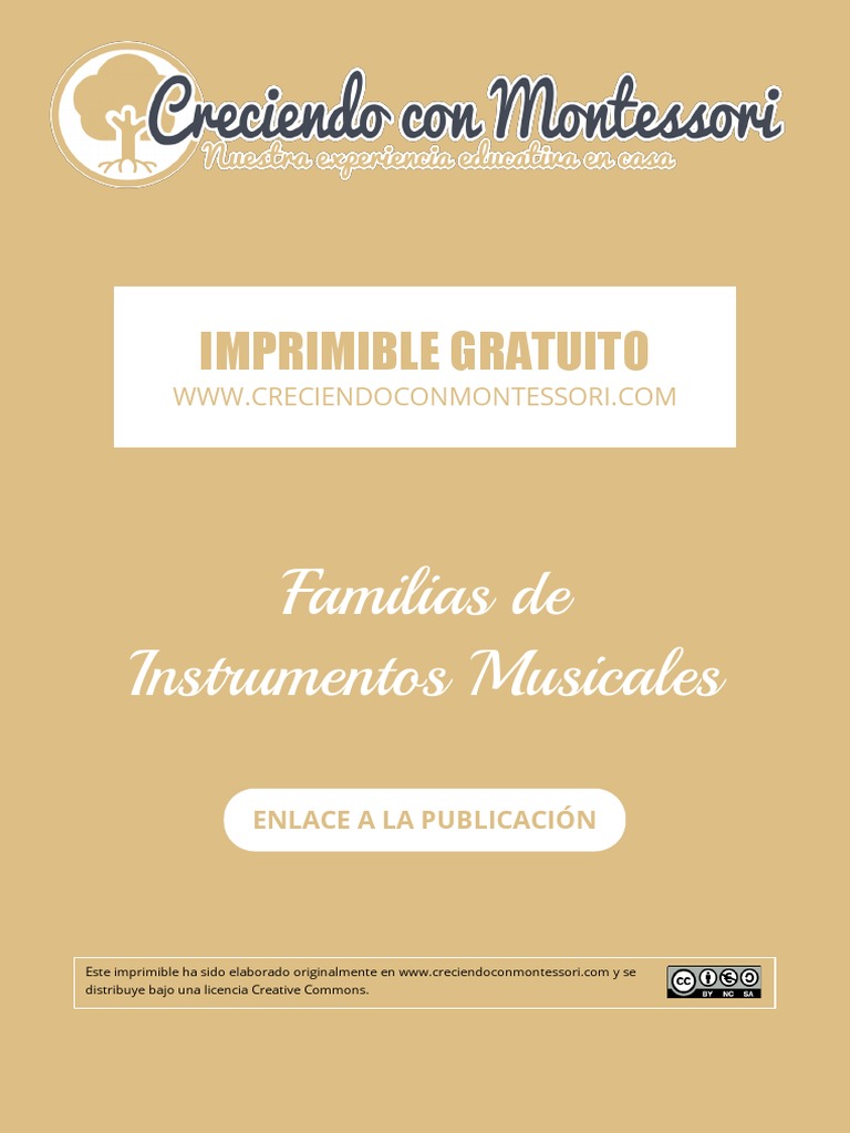CCM - Imprimible Familias de Instrumentos Musicales PDF | PDF ...