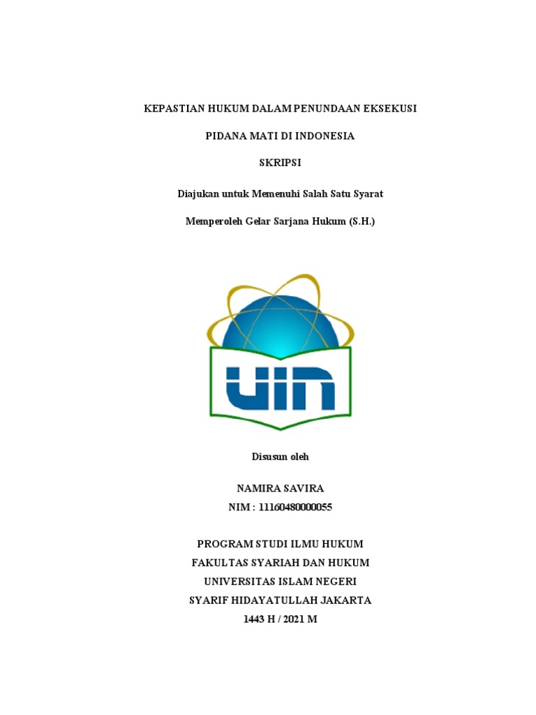 Kepastian Hukum Eksekusi Mati Indonesia | PDF