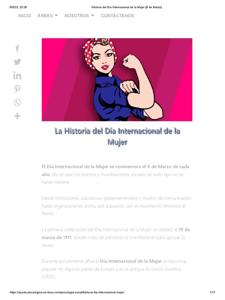 Historia del Día Internacional de la Mujer | PDF | Mujer | Igualdad de ...
