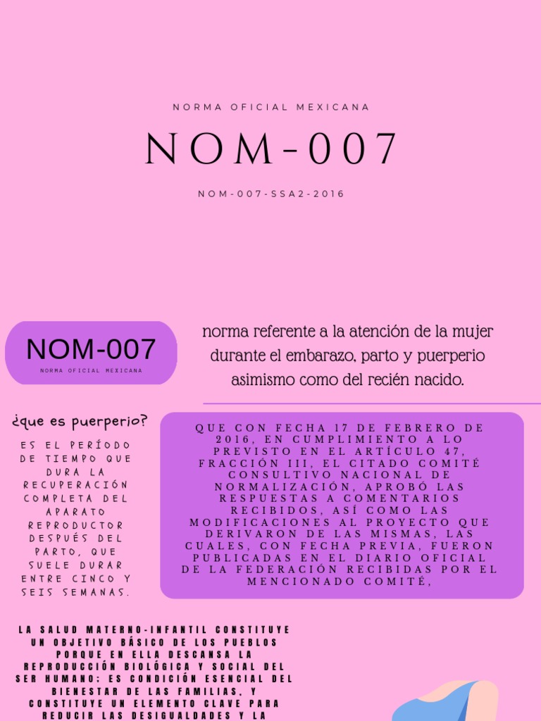 Presentación NOM-007 Javier González Montiel PDF | PDF