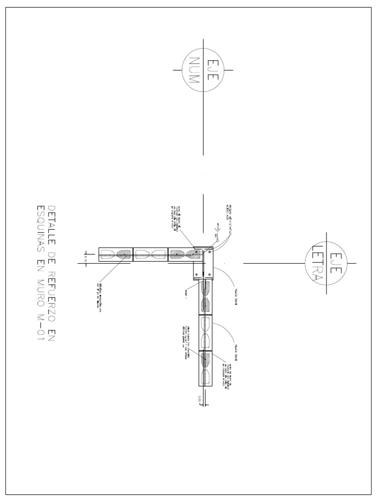 Detalle de Unión de Block Con Columna de Acero en Esquinas | PDF